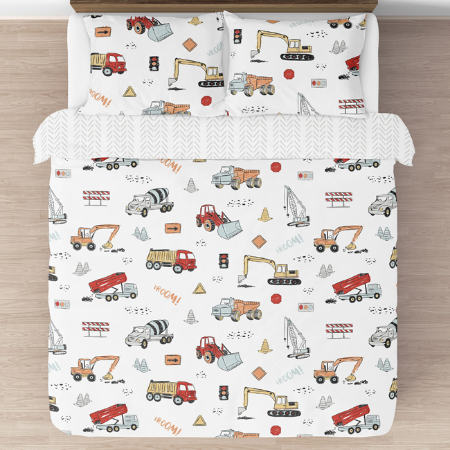 Construction Truck Collection Full/Queen Bedding