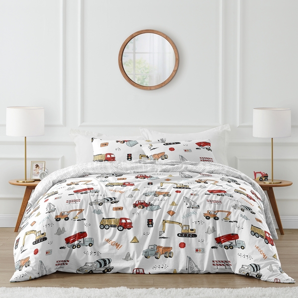 Construction Truck Collection Full/Queen Bedding