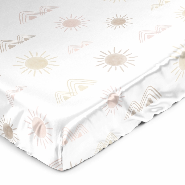 Desert Sun Collection Satin Fitted Crib Sheet