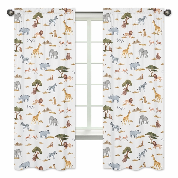 Jungle Collection Window Panels - Set of 2