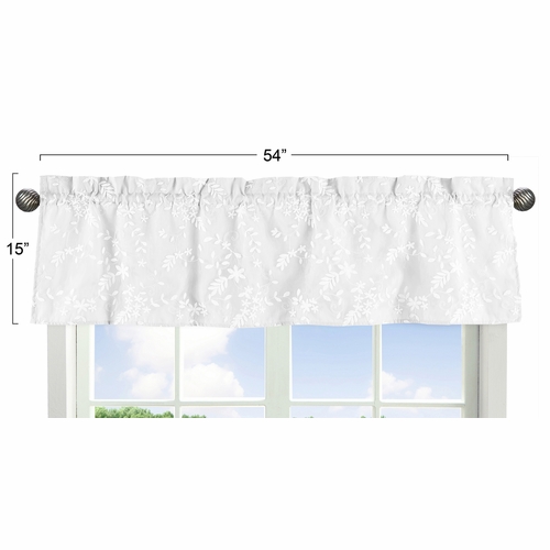Lace White Collection Window Valance
