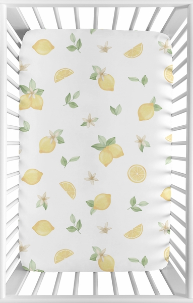 Lemon Collection Mini Crib Sheet