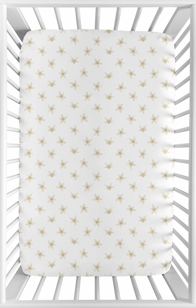 Lemon Collection Mini Crib Sheet - Floral Blossom