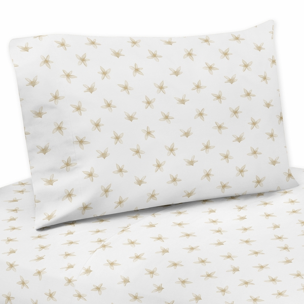 Lemon Collection Queen Sheet Set - Floral Blossom Print
