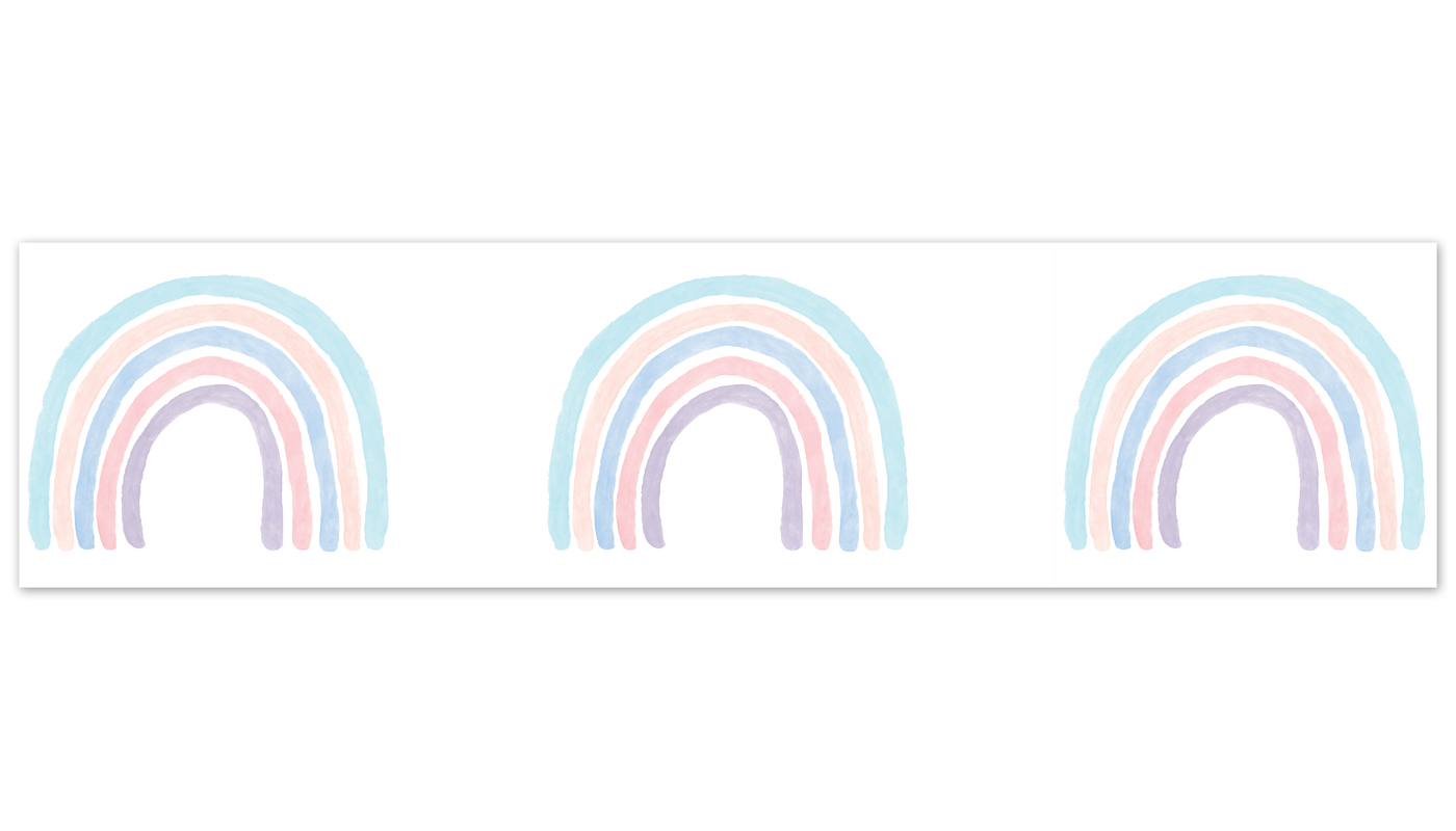 Rainbow Collection Wallpaper Border