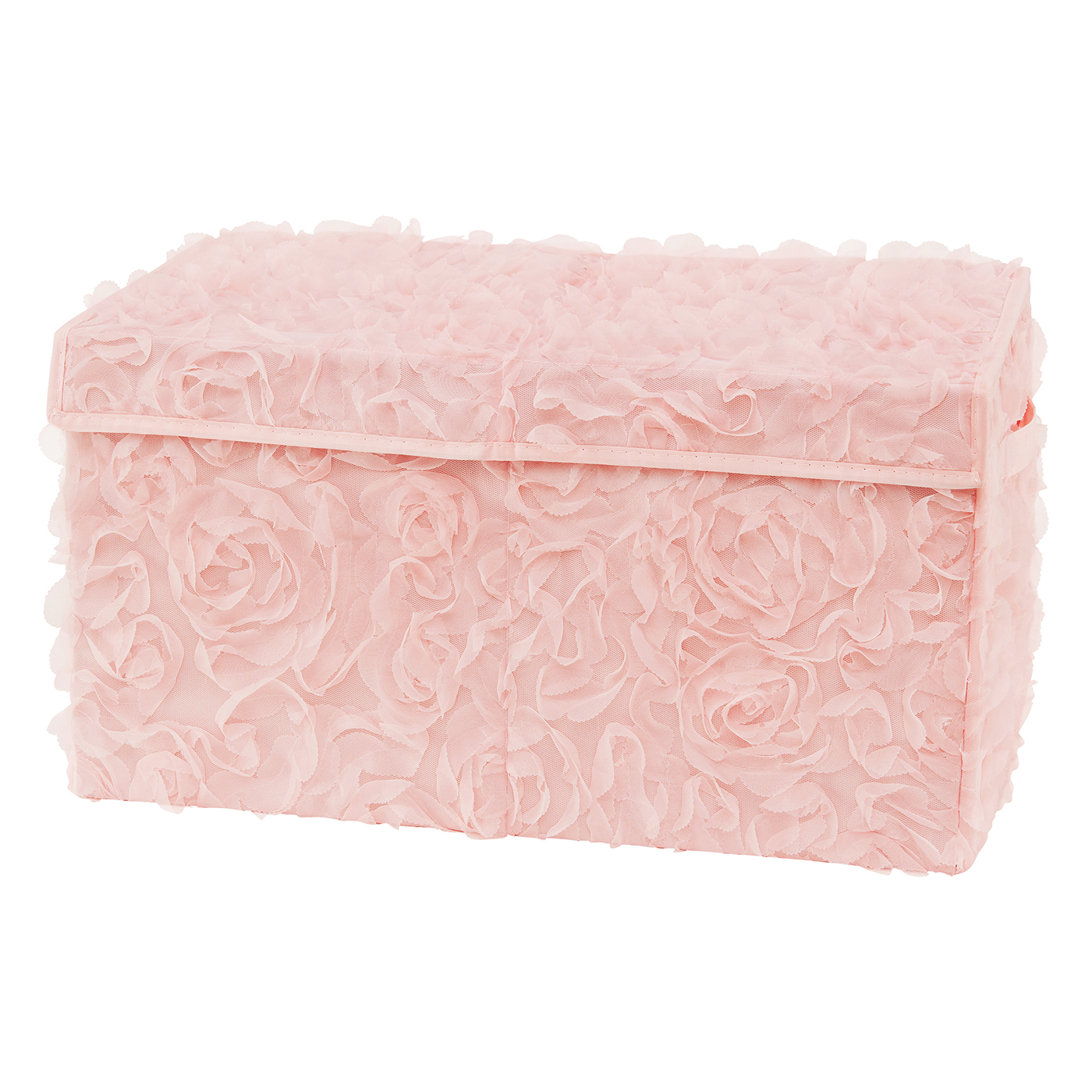 Rose Pink Collection Fabric Toy Bin Storage