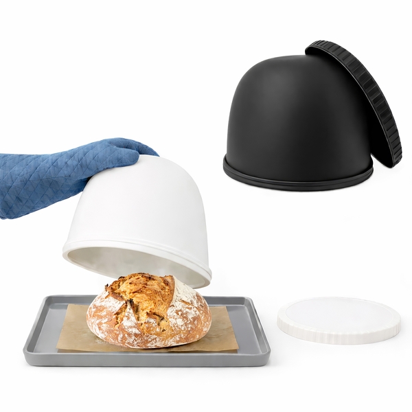 Silicone Baking Shell Dome with Base for Sourdough Bread - 2 Pack