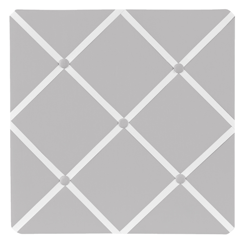 Solid Grey Fabric Memo Board