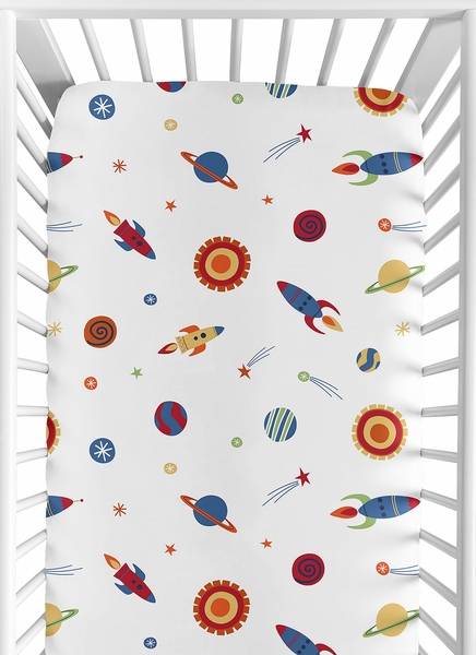 Space Galaxy Collection Crib Sheet