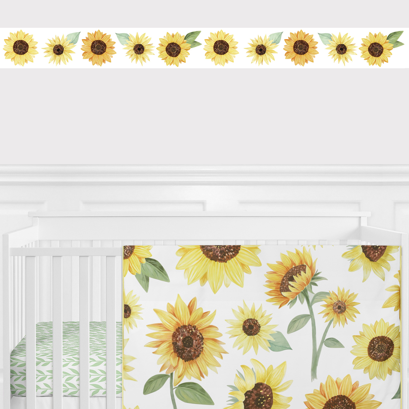 Sunflower Border Wallpaper