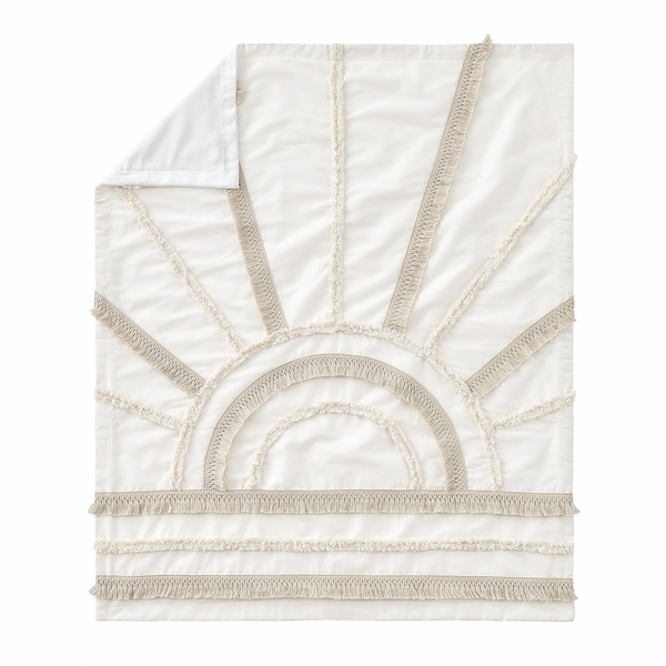 Tufted Sun Ivory Collection Baby Blanket