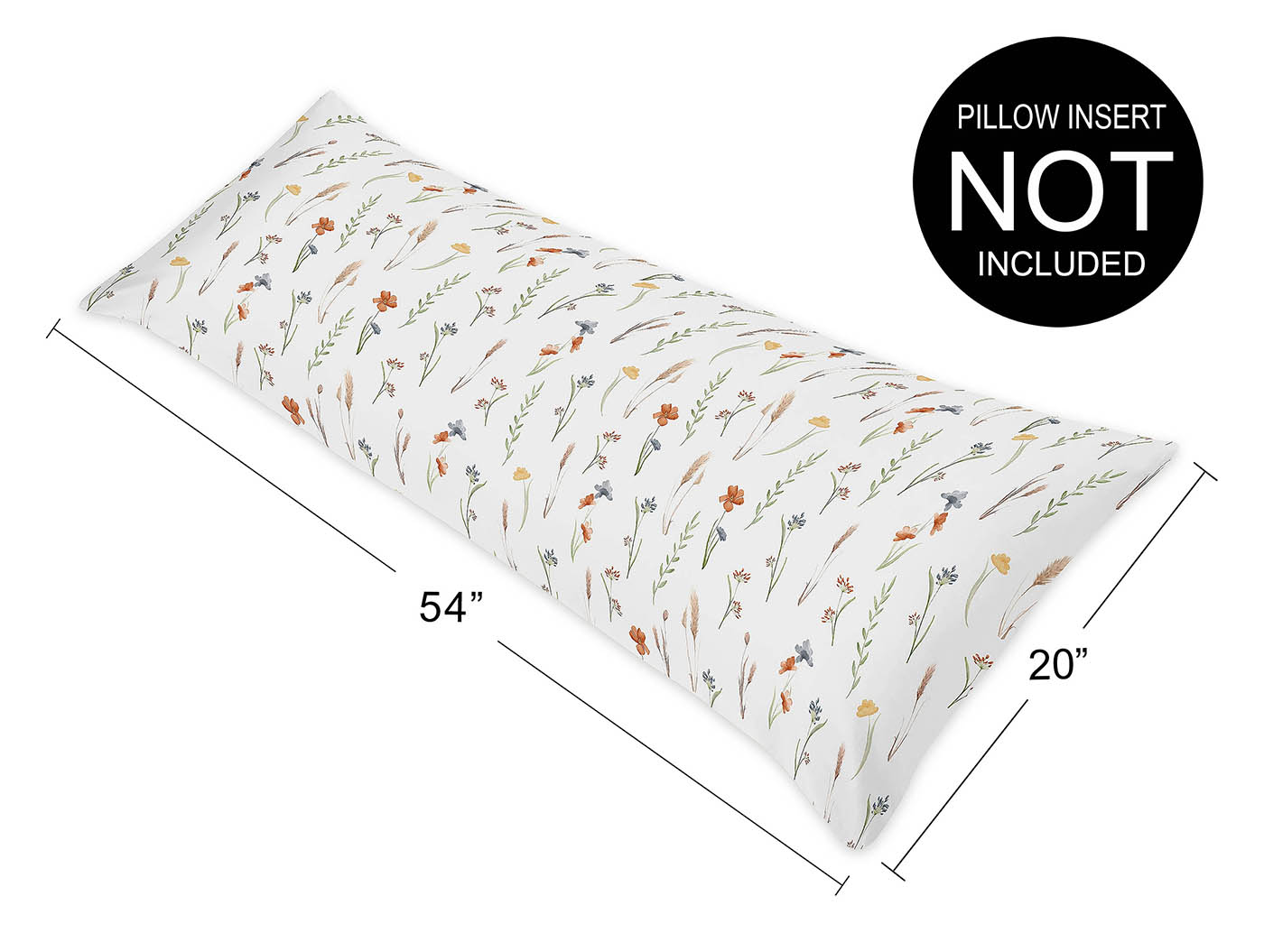 Watercolor Floral Garden Sage Green Collection Flower Print Full Length ...