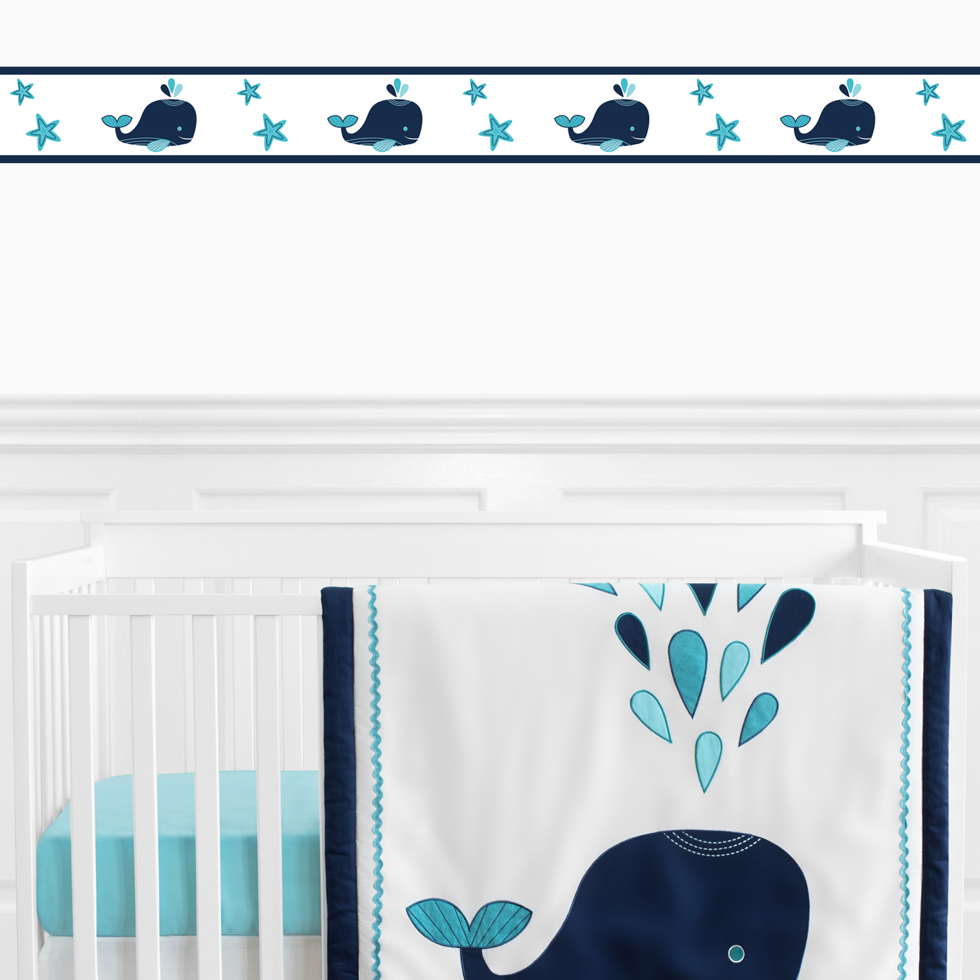 Whale Collection Wallpaper Border