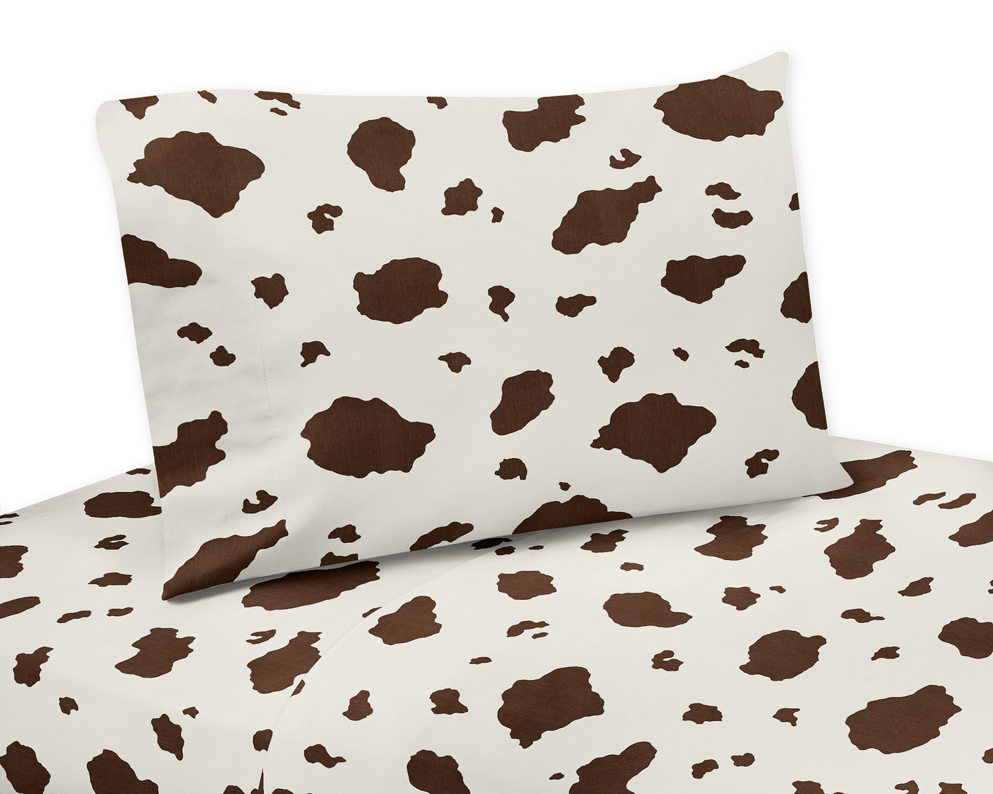 Wild West Cowboy Twin Sheet Set - Cow Print