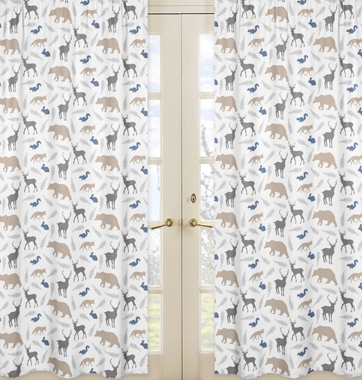 Woodland Animals Collection Window Panels - Set of 2
