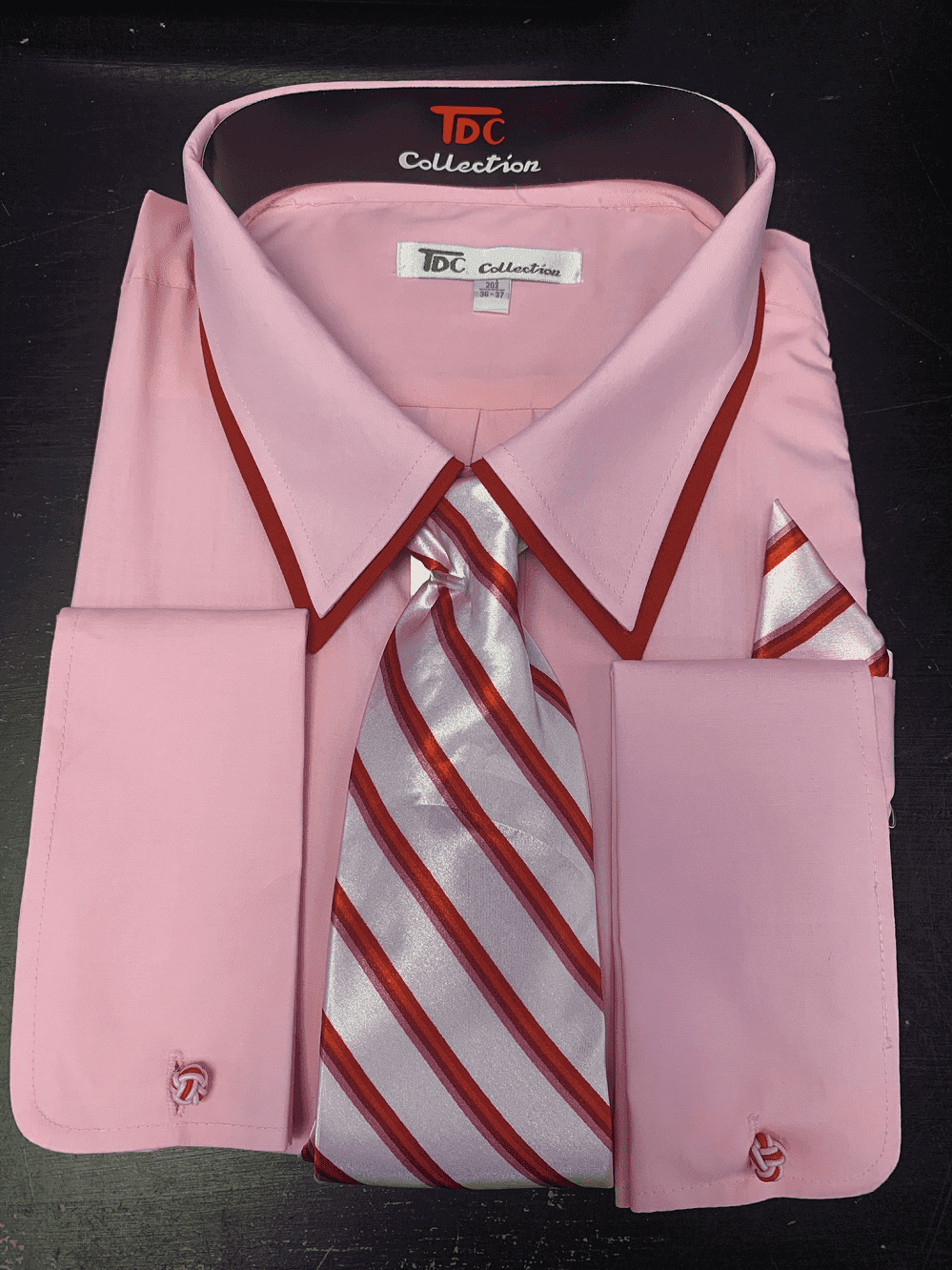 TDC Collection offers a Multi-Tone Pink with matching French Cuffs and ...
