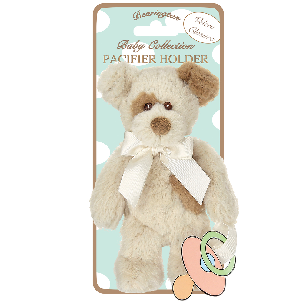 Bearington Collection Spotsy Puppy Dog Paci Holder