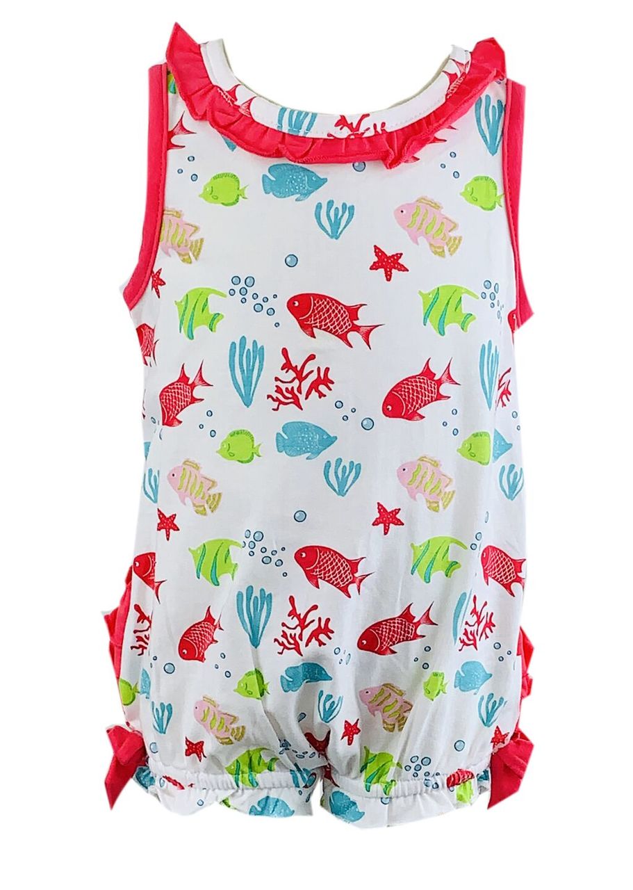 Tara Collection Fish Romper 18M