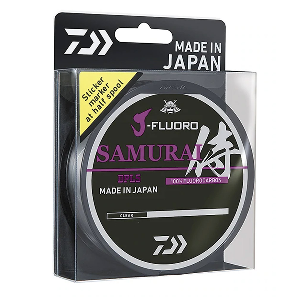 Daiwa J-Fluoro Samurai Fluorocarbon Line 220 Yard Spools - Fishing Line