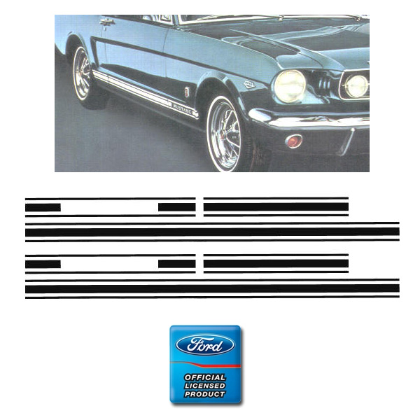 1965-66 Mustang GT Stripe Kit (BLACK)