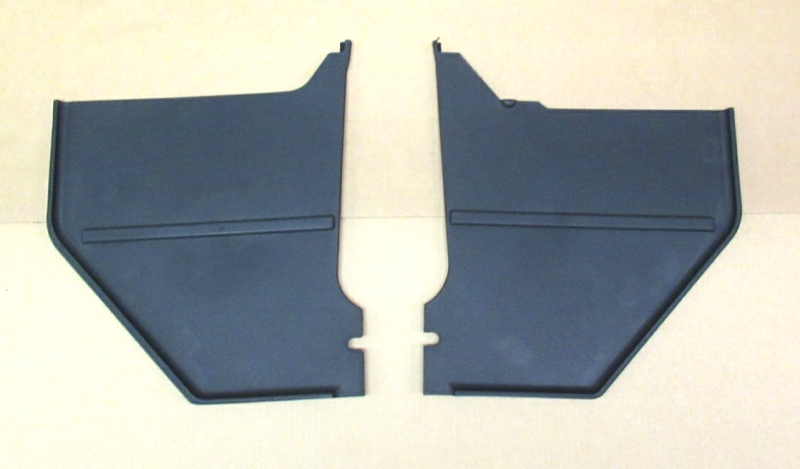 1965-66 Mustang Shelby Coupe & Fastback Lower Kick Panels (Black)
