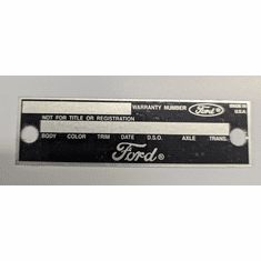 Serial Number Tags