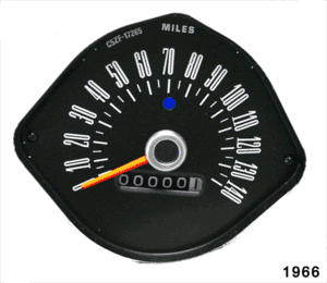 1966 Mustang 140 MPH Speedometer