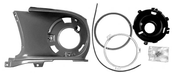 1967-68 Mustang Headlight Bucket Assembly LEFT