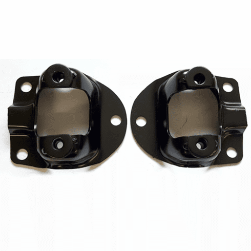 1967-70 Mustang Shelby Black Shock Tower Caps with Washers