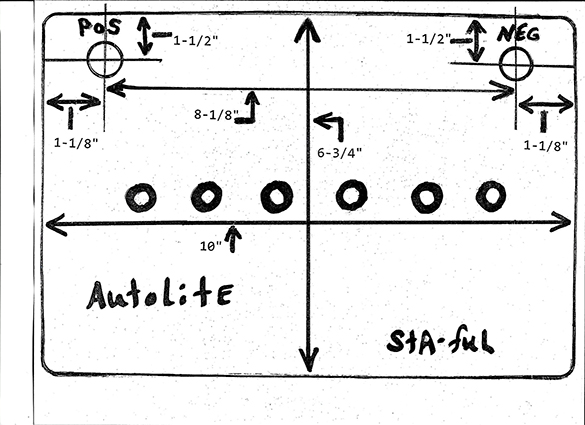 Ford Autolite Battery Cover