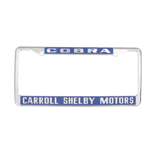 COBRA Carroll Shelby Motors License Plate Frame