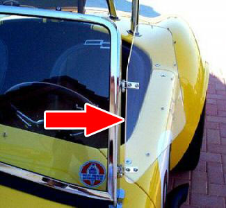 Cobra Roadster Wind Wing Kit