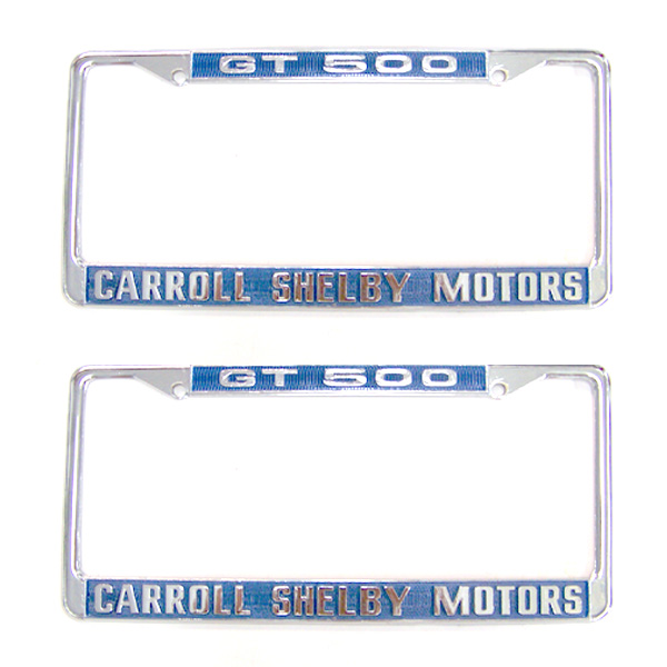 GT500 Carroll Shelby Motors License Plate Frames (Pair)