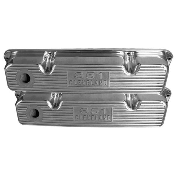 Ford Mustang Shelby Polished 351 Cleveland Valve Covers