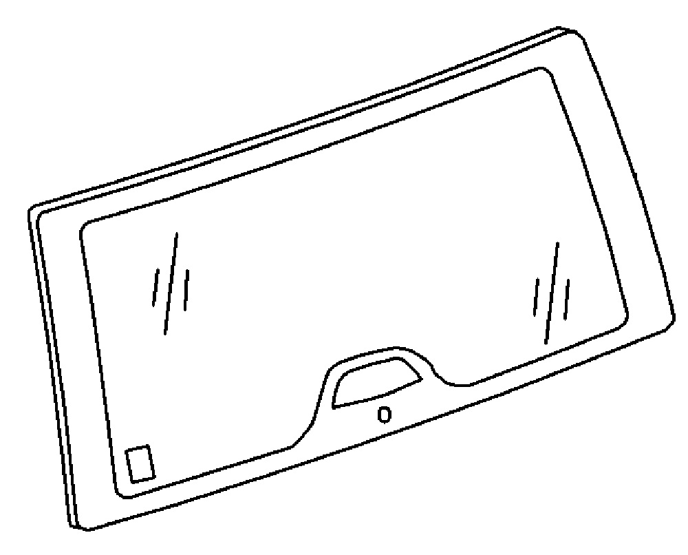 Rear Back Window Glass Mercedes Benz ML350 4 Door Utility 2003-2005