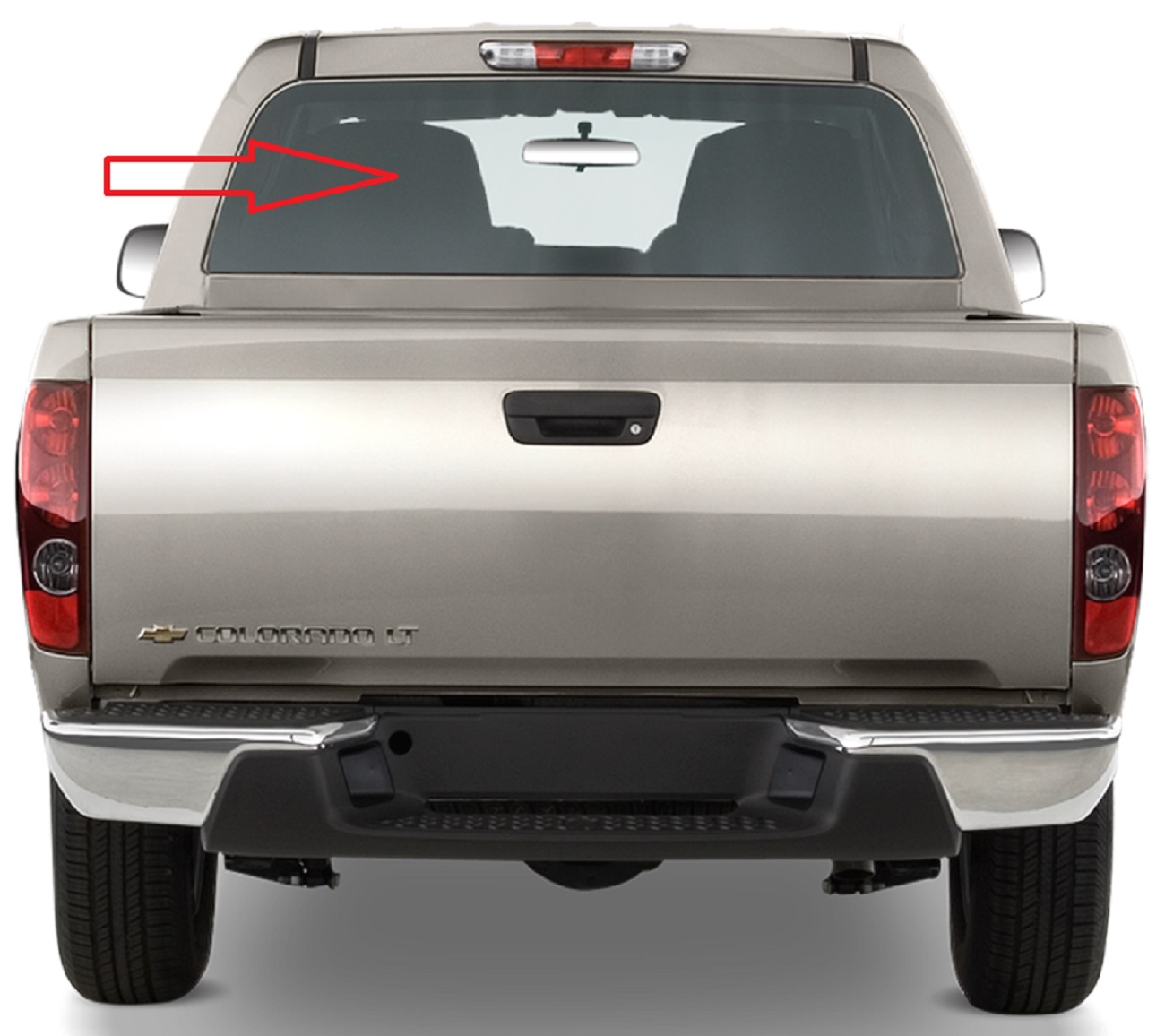 Back Window Glass Chevrolet Colorado 2 Door Extended Cab 2004-2012