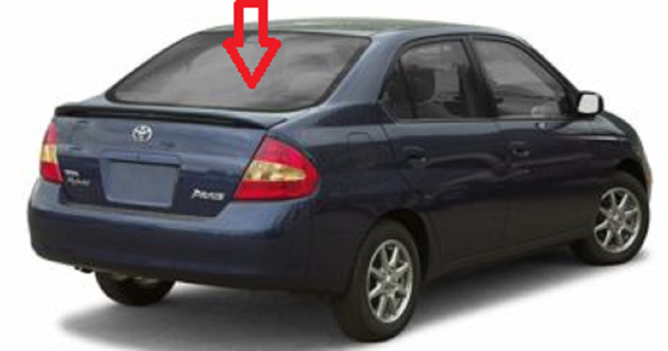 Back Window Glass Toyota Prius 4 Door Sedan 2001-2003