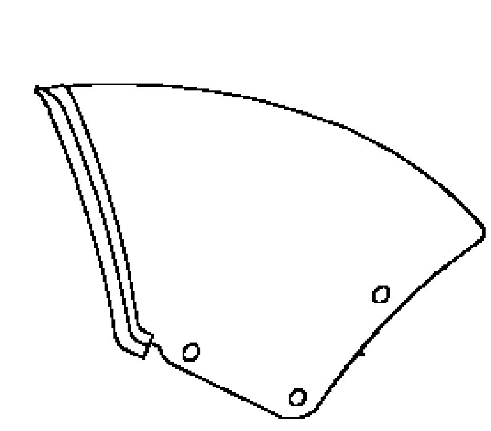 Rear Quarter Glass Driver Left Side Toyota Solara 2 Door Convertible ...