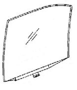 Rear Door Glass Driver Side Chevrolet Astro Cargo Van 1985 1986 1987 ...