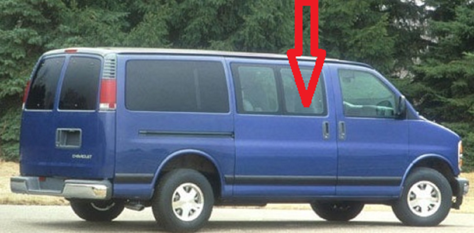 Rear Door Glass Front Passenger Chevrolet Express Van 2003-2007 Sliding ...