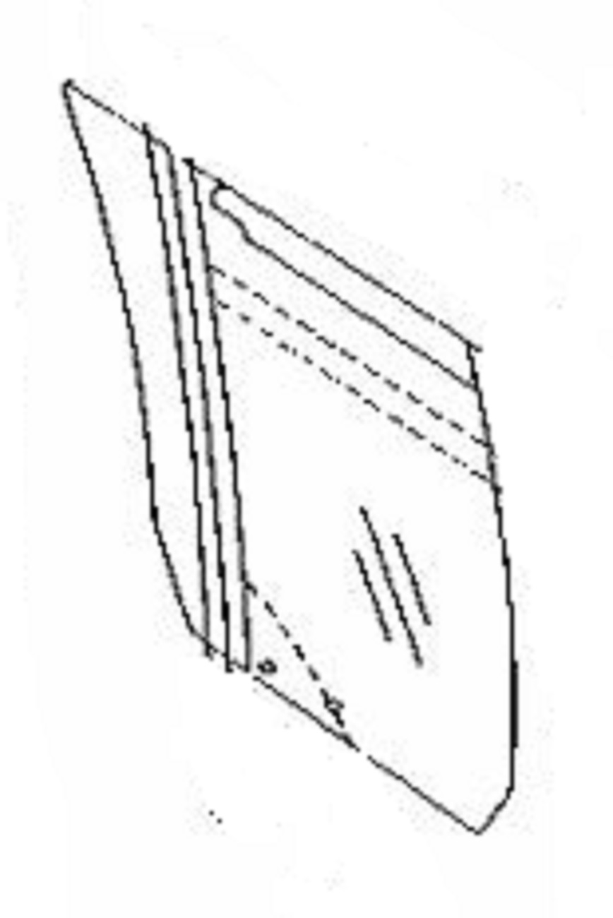 Rear Door Glass Passenger Side Chevrolet Tracker 4 Door Utility 1999-2005