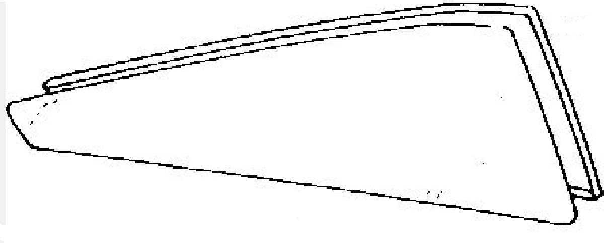 Rear Quarter Glass Passenger Right Side Toyota Corolla 2 Door Coupe ...