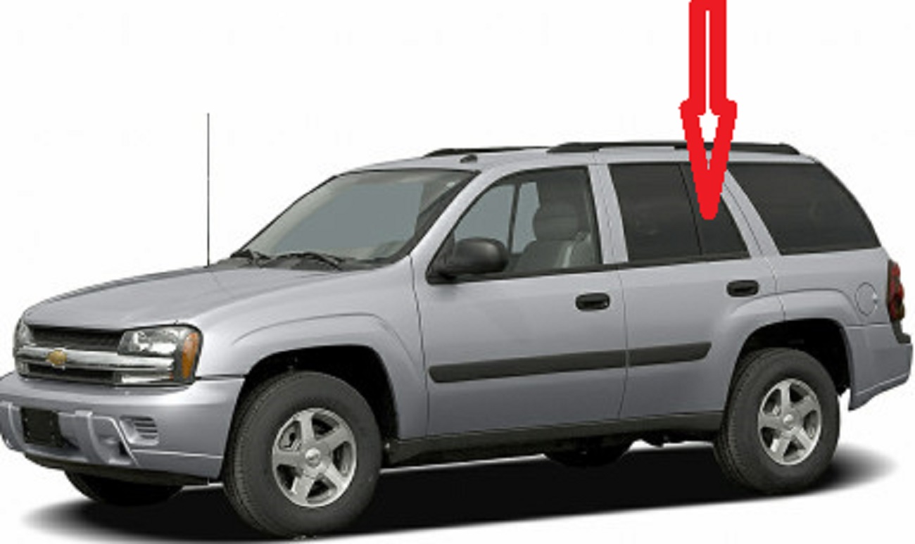 Rear Vent Glass Driver Side Chevrolet Trailblazer 4 Door Utility 2002-2005