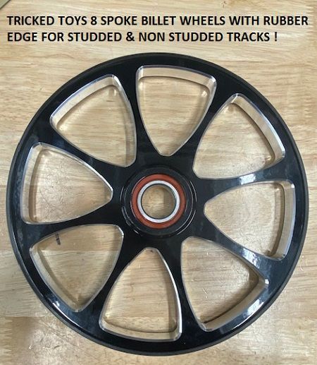 TRICKED TOYS BILLET WHEELS WITH RUBBER EDGE