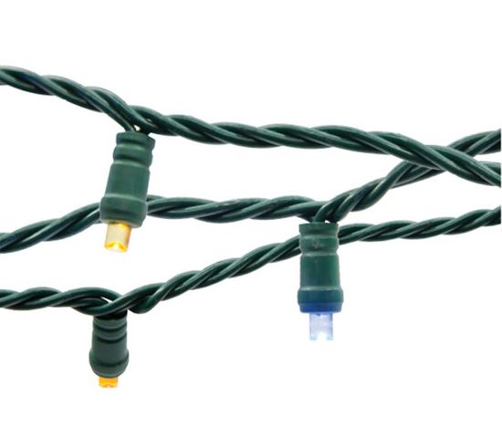 Commercial Grade 25 LED 5mm Wide Angle String Lights - 6'' Spacing - 12 ...