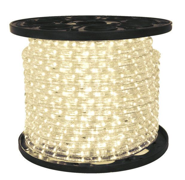 LED 2W 1/2'' 120v Omnidirectional Warm White Rope Light - 150'