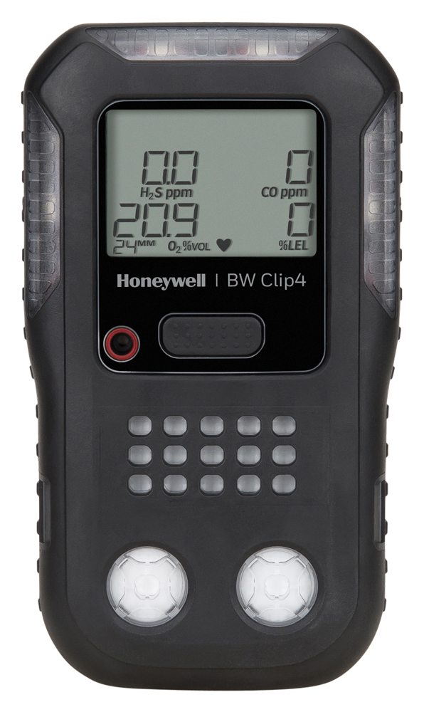 BWC4-B-E BW Clip4 4-Gas Detector (O2, LEL, H2S, CO) - Black Housing ...