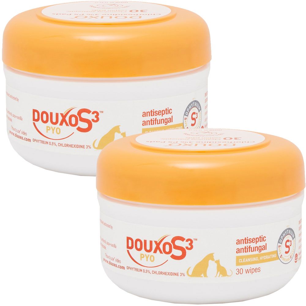 DOUXO S3 PYO Wipes 2-Pack (60 Count) | On Sale | EntirelyPets Rx
