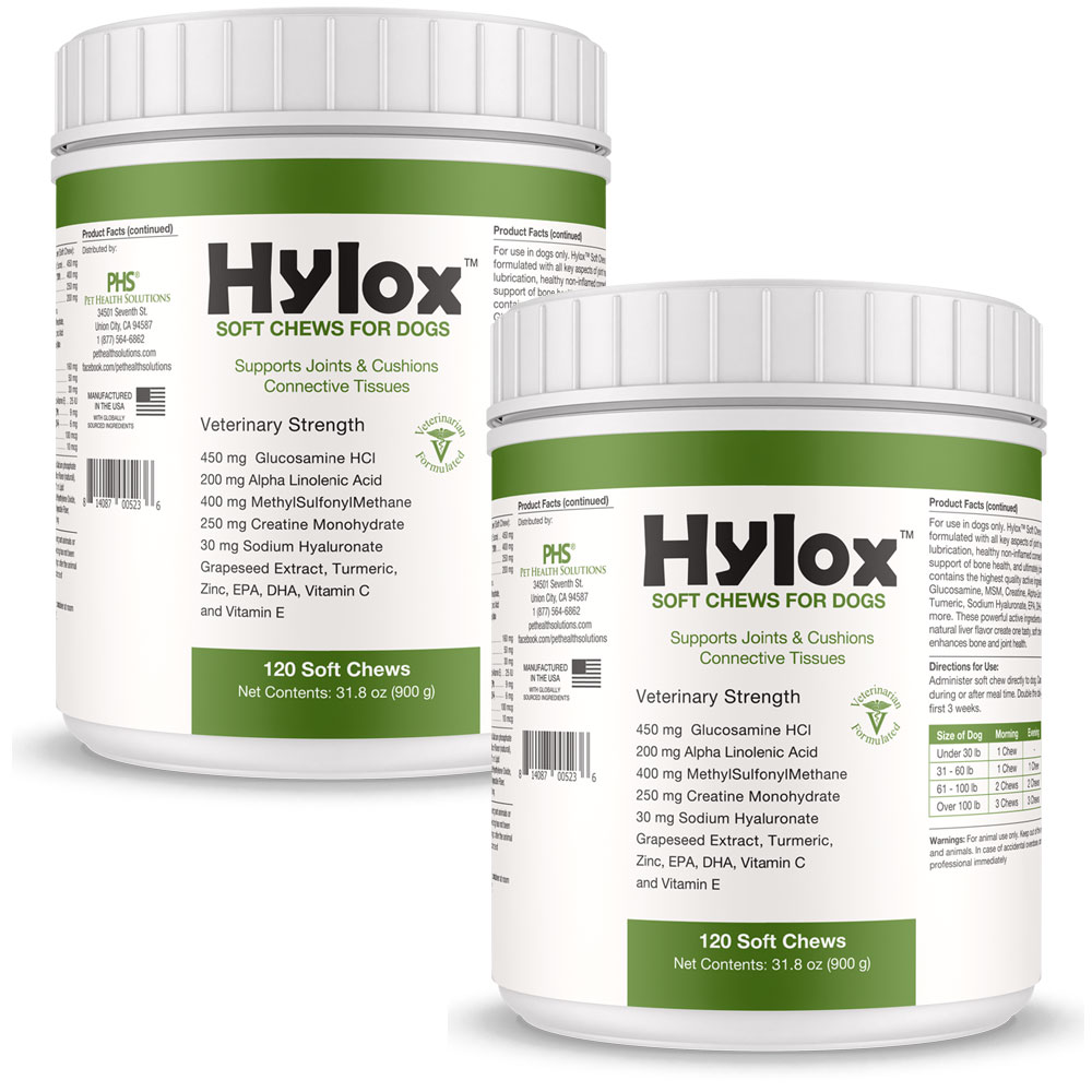 2-PACK Hylox Soft Chews (240 Chews) | On Sale | EntirelyPets Rx