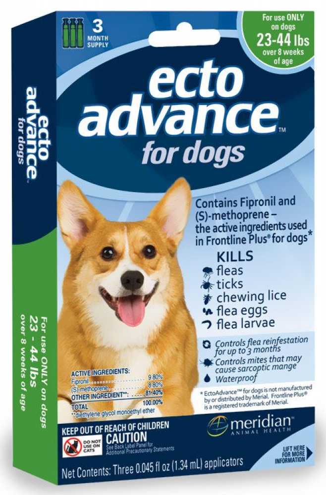 3 MONTH EctoAdvance for Dogs 23-44 lbs | On Sale | EntirelyPets Rx